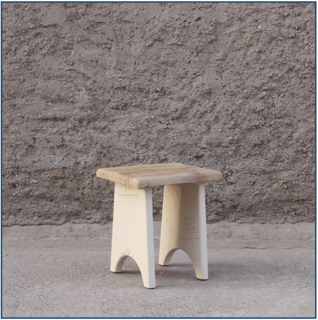Ibiza Rectangular Cement Effect Side Table - The Bed Centre